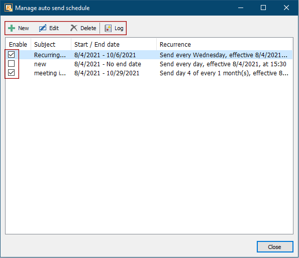How to send a schedule recurring email in Outlook?