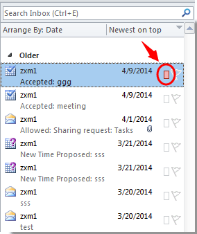 How to set quick click category or flag in Outlook?