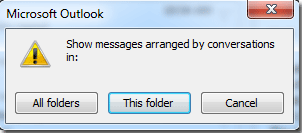 How to show or view email messages by conversations in Outlook?