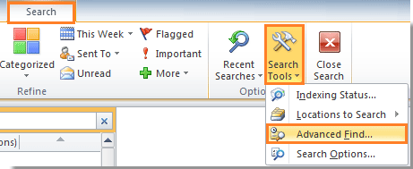 How to show full folder path of email search results in Outlook?