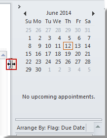 How to view or show multiple calendar months in Outlook Date Navigator?