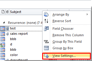 How to show new item row in Outlook?