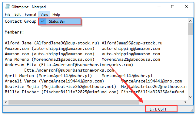 Split distribution list or contact group into groups in Outlook
