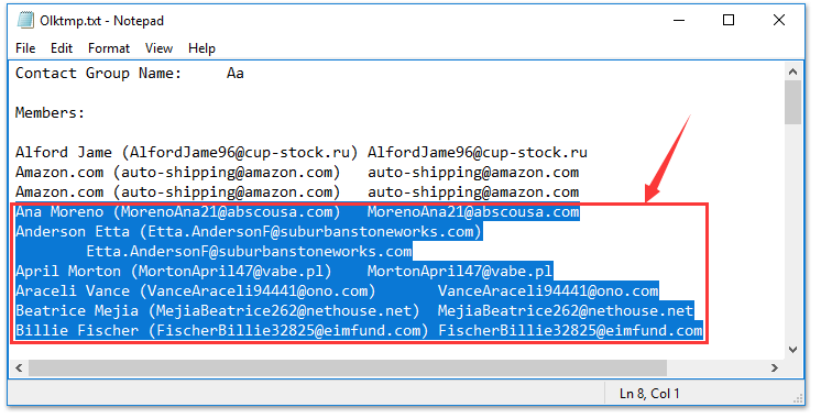 Split distribution list or contact group into groups in Outlook