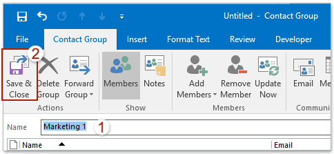 Split distribution list or contact group into groups in Outlook