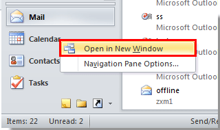 How to view calendar and inbox at the same time in Outlook?