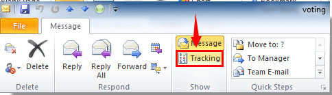 How to view voting results/responses in Outlook?