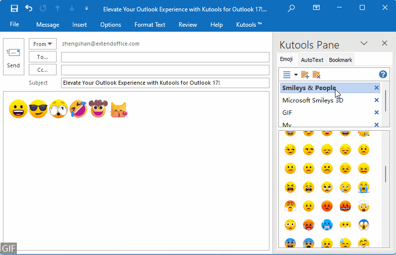 Insérer des Emojis/Smiley Face dans Outlook (ordinateur de bureau, Web et mobile)