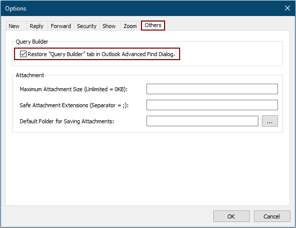 How to enable query builder for advanced filter/search in Outlook? How to enable query builder for advanced filter/search in Outlook?