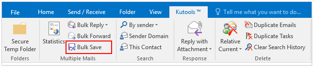 How to export bulk/selected emails to Excel/Text/PST file in Outlook?