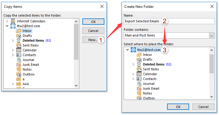 How to export bulk/selected emails to Excel/Text/PST file in Outlook?