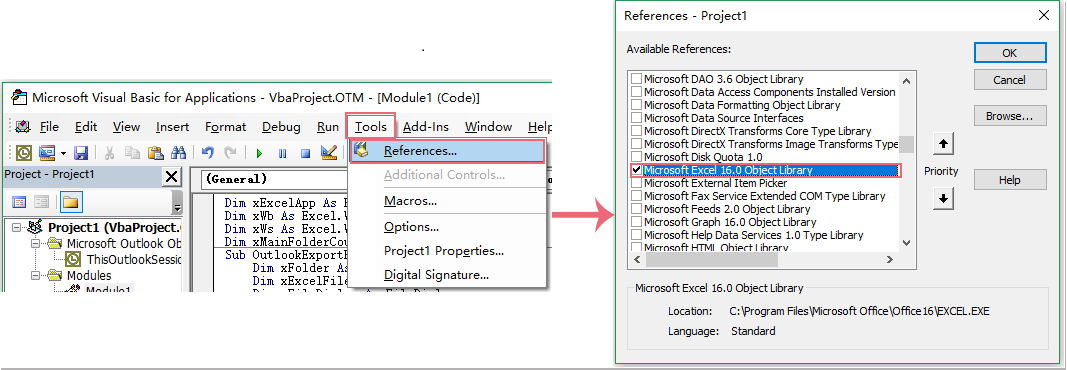 How To Export Folder Structure From Outlook To Excel 