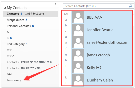 How To Export GAL Global Address List To CSV File In Outlook 