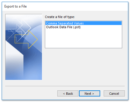 How to export GAL (Global Address List) to CSV file in Outlook?