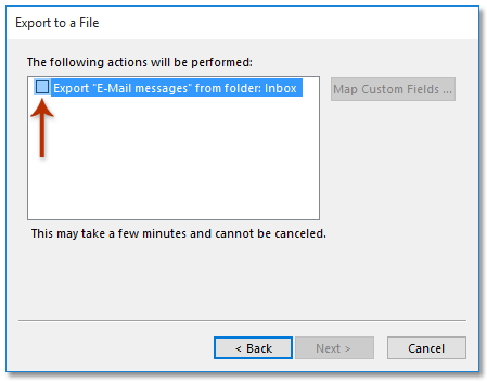 How to export senders’ email addresses from a mail folder in Outlook?