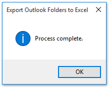 How to export emails from multiple folders/subfolders to excel in Outlook?
