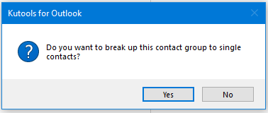 How to extract individual contacts from a contact group in Outlook?