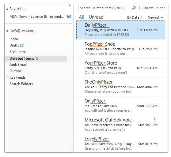 How to automatically filter and block emails by sender names in Outlook?
