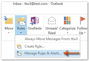 How to filter external emails automatically in Outlook?
