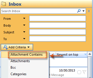 How to find out attachments by file name in Outlook?