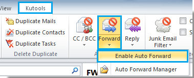 Outlook: Automatically forward emails based on subject