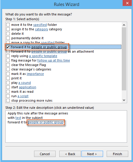 Outlook: Automatically forward emails based on subject