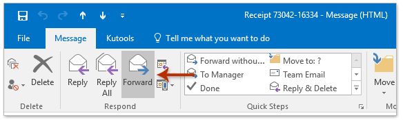 How to forward an email message with full headers in Outlook?
