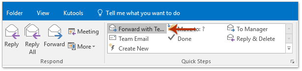 How to forward emails with template in Outlook?