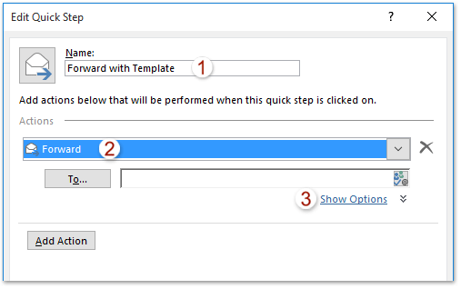 How to forward emails with template in Outlook?