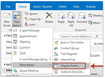 How to forward emails with template in Outlook?