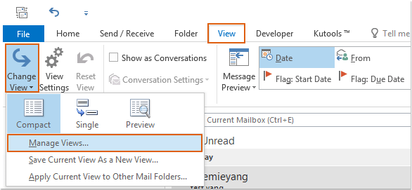 How to auto highlight emails based on age in Outlook?