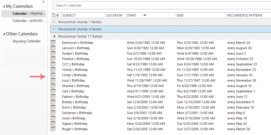 How To Import Birthdays From Excel To Outlook Calendar 
