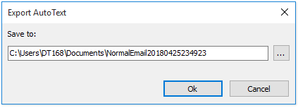 How to import and export quick parts (AutoText entries) in Outlook?