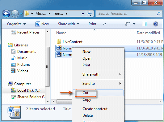 How to import and export quick parts (AutoText entries) in Outlook?