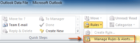 How to import and export rules in Outlook?