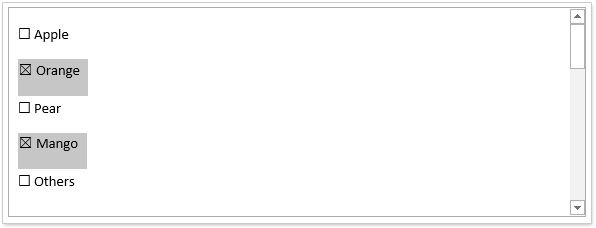 How To Add Checkbox Controls Or Checkbox Marks Into Email Messages In