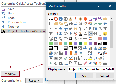 How to insert a date picker in emails in Outlook?