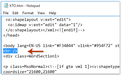 How to add or insert horizontal line in Outlook signature?