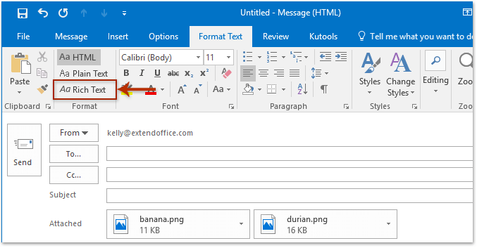 How To Insert Html Code In Outlook