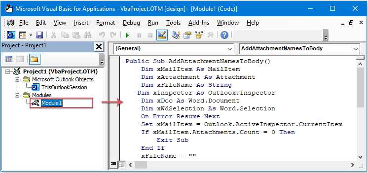 How to list all attachment names into message body when composing email ...