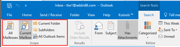 How to list all emails with attachments in Outlook?