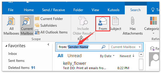 How To Move Emails From Sender To A Certain Folder In Outlook 