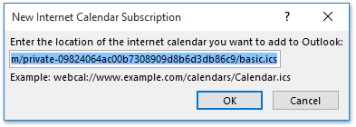 How to open (Google) calendar from Internet/hyperlink in Outlook?