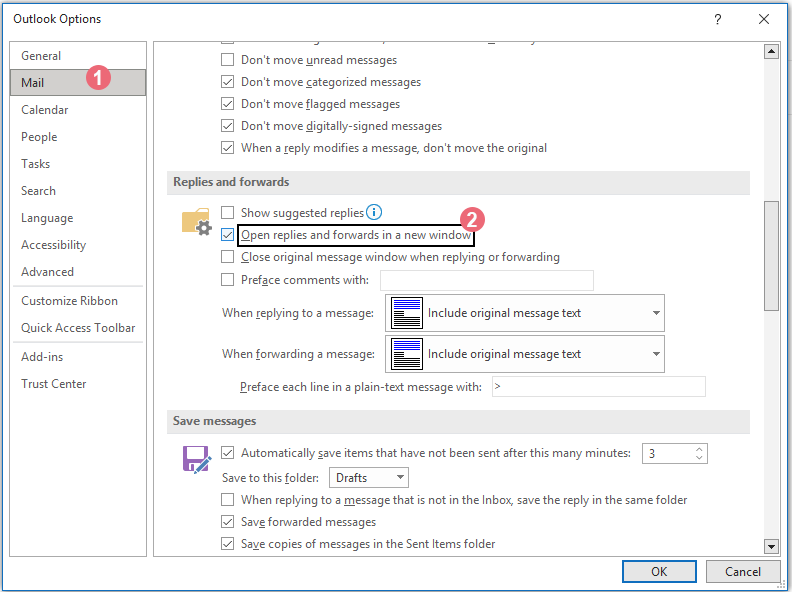 Hoe antwoorden en doorsturen in een nieuw venster in Outlook te openen?