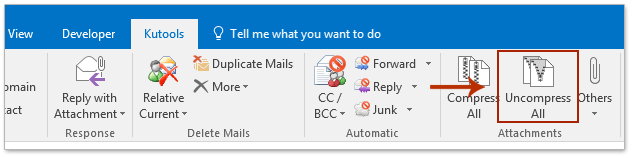 How to open zip attachments in Outlook?