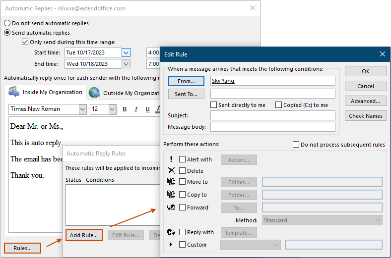 Set up out of office auto replies in Outlook (full guide)