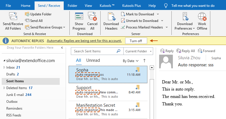 Set up out of office auto replies in Outlook (full guide)