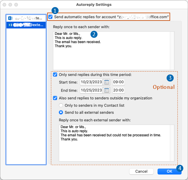 Set up out of office auto replies in Outlook (full guide)