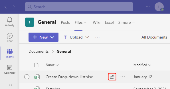 How to share from Outlook to Teams or vice versa
