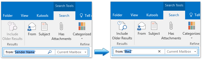 How to print all emails from one person in Outlook?